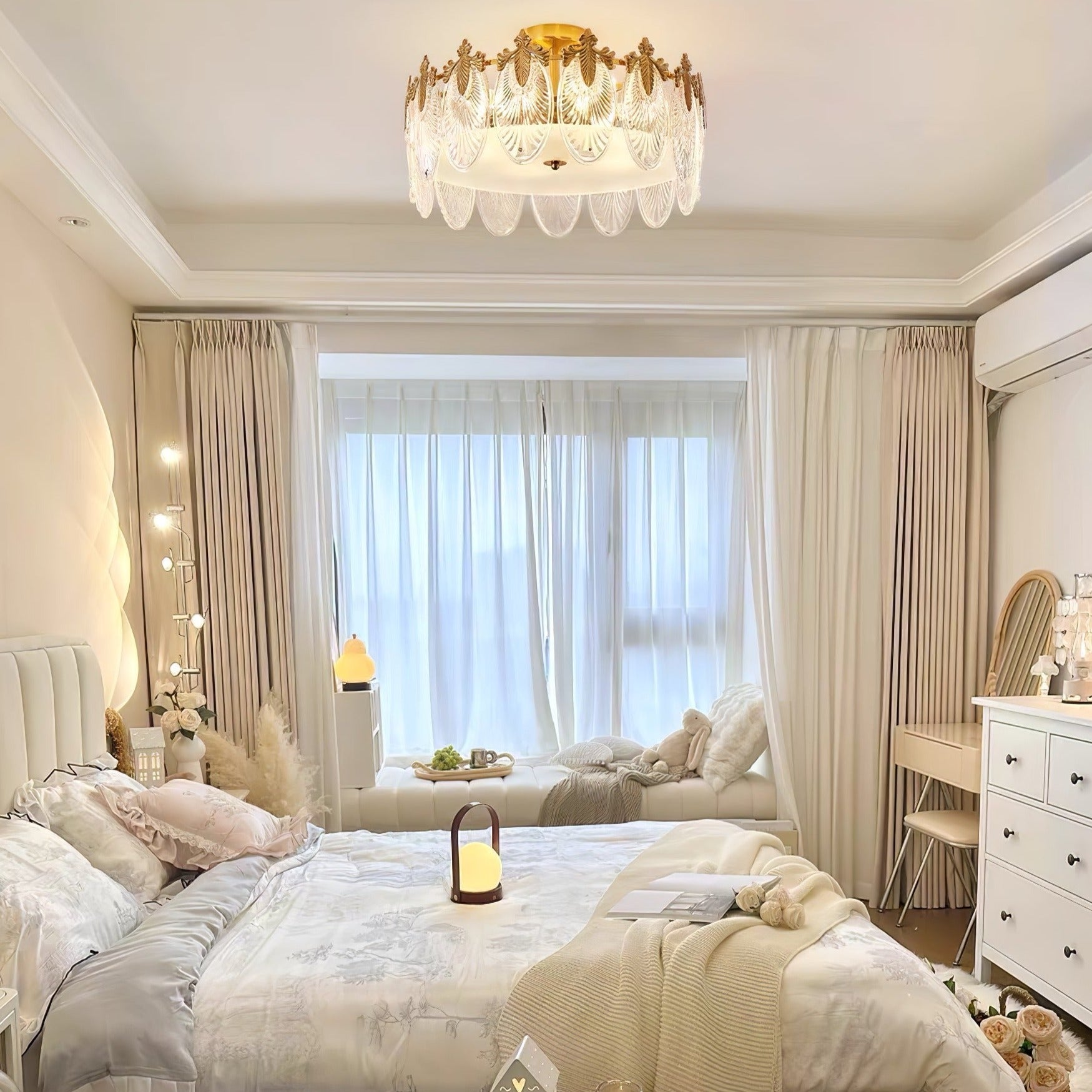 Decorative Pattern Glass Round Chandelier – Arture Lighting