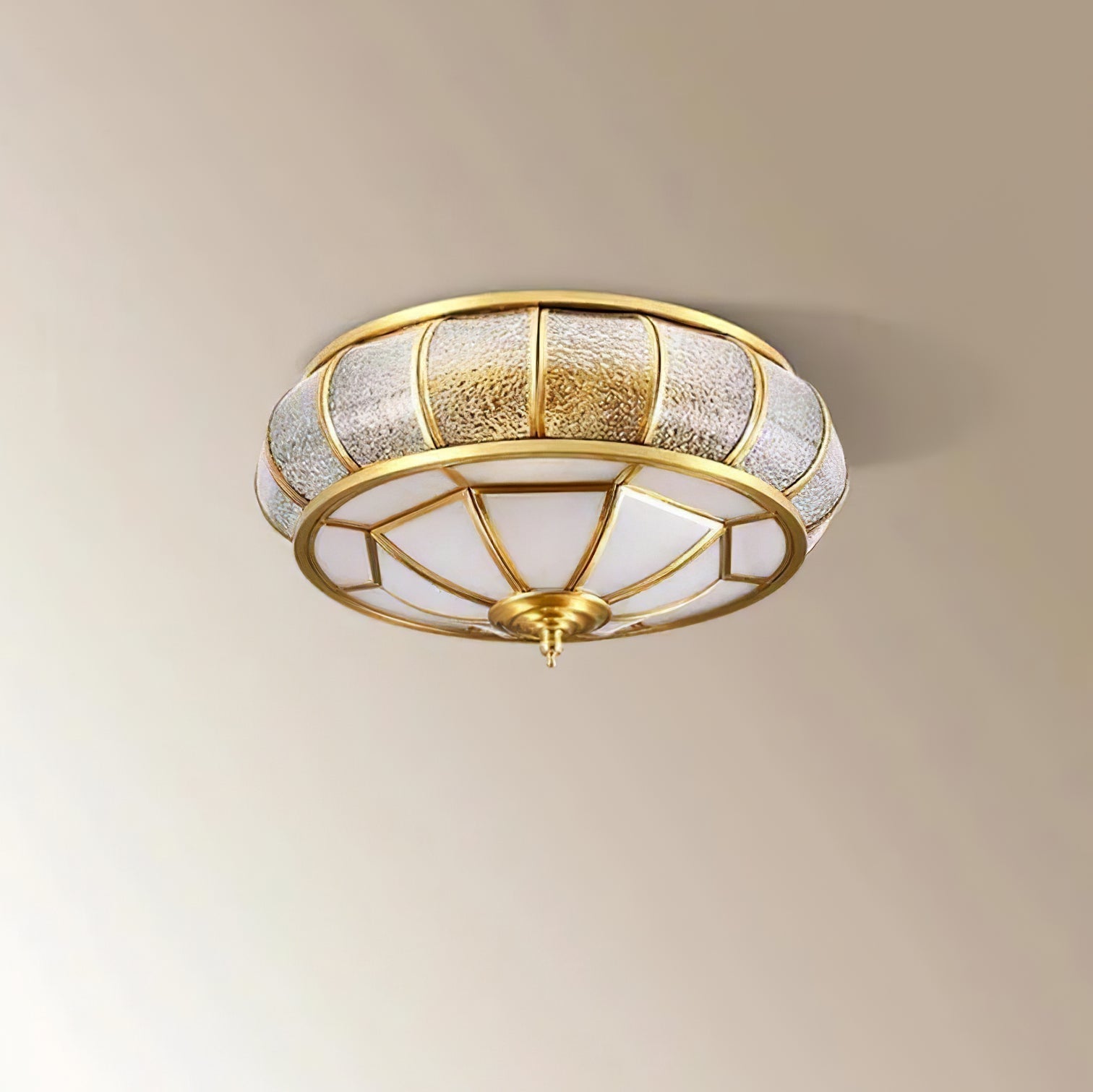 Round Textured Glass Ceiling Light – Arture Lighting