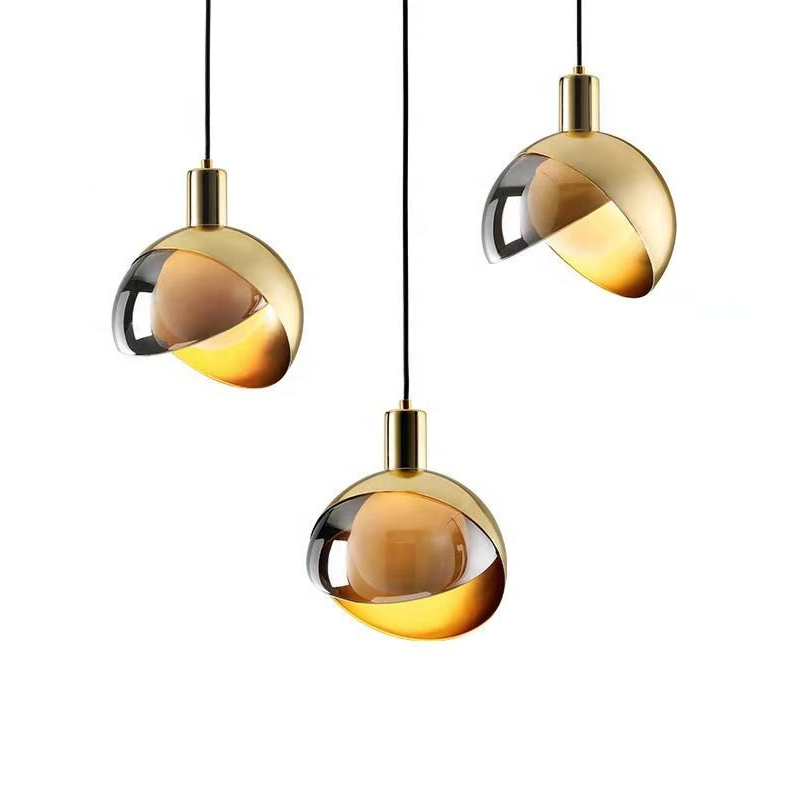 Modern Gold Glass Pendant Light – Arture Lighting