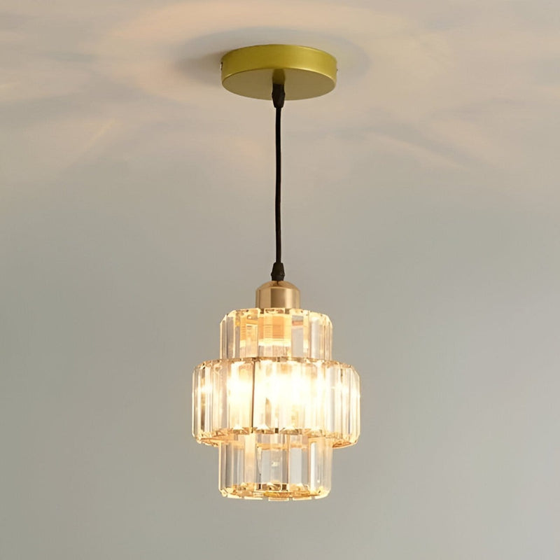 Fernando - Round Tiered Glass Crystal Ceiling Pendant Light – Arture ...